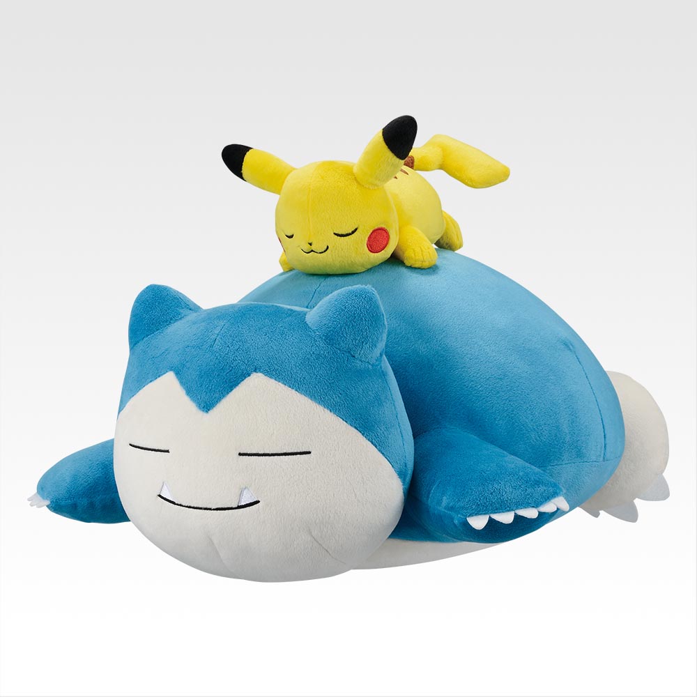 Peluche Ronflex & Pikachu - Lot B | Ichiban Kuji 2025 Pokémon ...